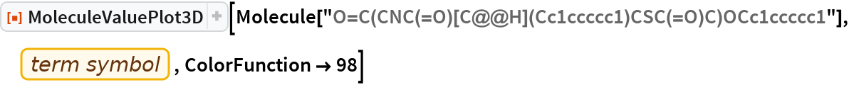 MoleculeValuePlot3D | Wolfram Function Repository