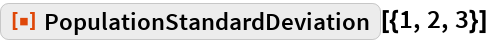 PopulationStandardDeviation | Wolfram Function Repository