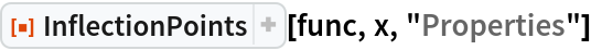 InflectionPoints | Wolfram Function Repository