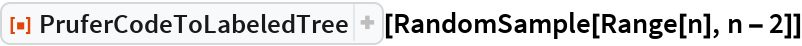 PruferCodeToLabeledTree | Wolfram Function Repository