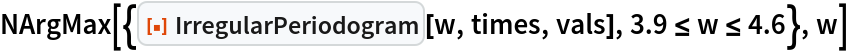IrregularPeriodogram | Wolfram Function Repository