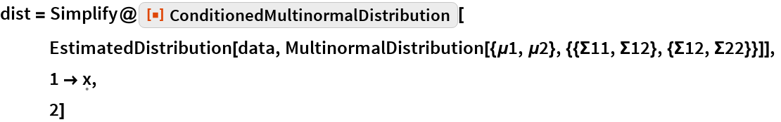 ConditionedMultinormalDistribution | Wolfram Function Repository