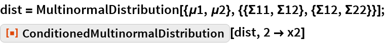 ConditionedMultinormalDistribution | Wolfram Function Repository
