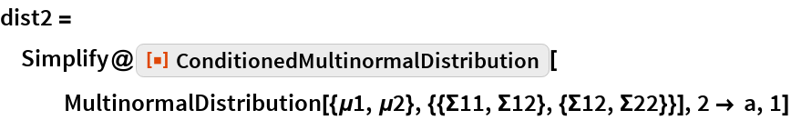 ConditionedMultinormalDistribution | Wolfram Function Repository
