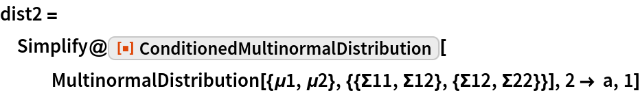ConditionedMultinormalDistribution | Wolfram Function Repository
