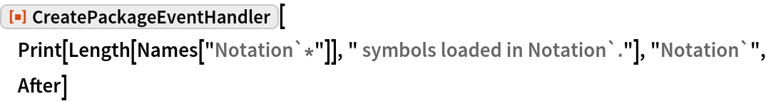 CreatePackageEventHandler | Wolfram Function Repository
