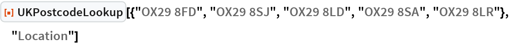 UKPostcodeLookup | Wolfram Function Repository