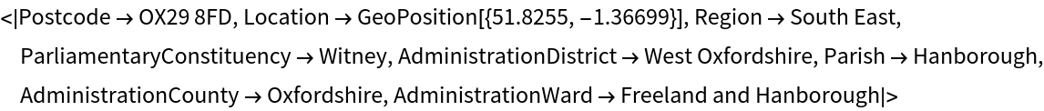 UKPostcodeLookup | Wolfram Function Repository