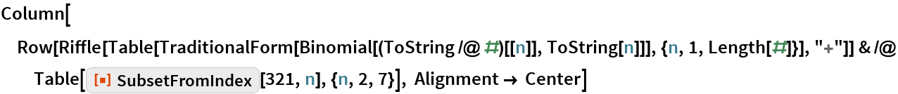 SubsetFromIndex | Wolfram Function Repository