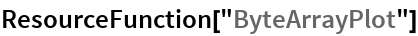 ByteArrayPlot | Wolfram Function Repository