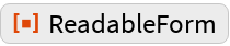 ReadableForm | Wolfram Function Repository