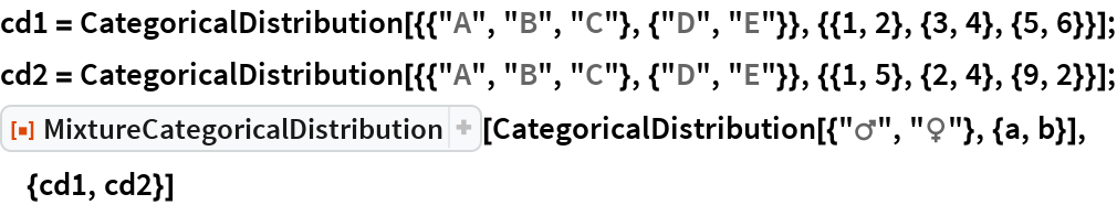MixtureCategoricalDistribution | Wolfram Function Repository