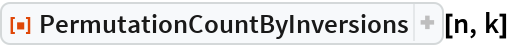 PermutationCountByInversions | Wolfram Function Repository