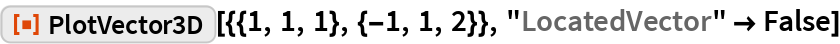 PlotVector3D | Wolfram Function Repository