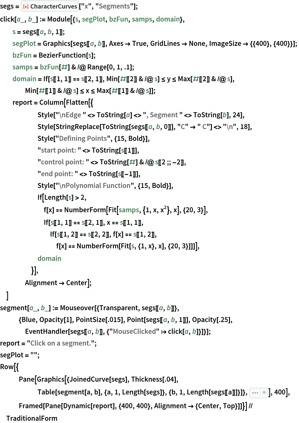 CharacterCurves | Wolfram Function Repository