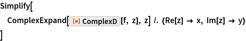 ComplexD | Wolfram Function Repository