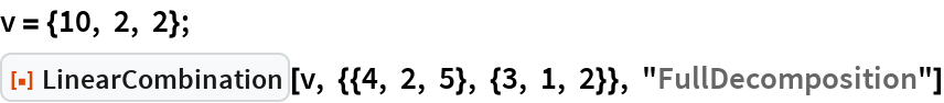 LinearCombination | Wolfram Function Repository