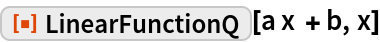 LinearFunctionQ | Wolfram Function Repository