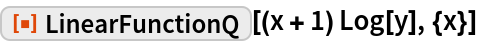 LinearFunctionQ | Wolfram Function Repository