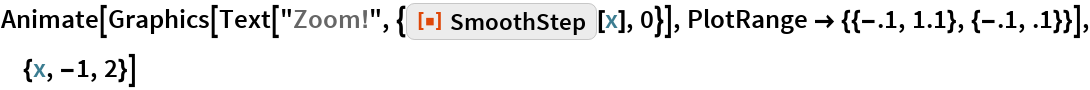 SmoothStep | Wolfram Function Repository