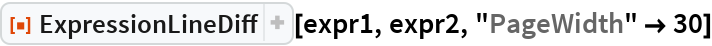 ExpressionLineDiff | Wolfram Function Repository