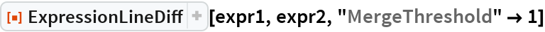 ExpressionLineDiff | Wolfram Function Repository