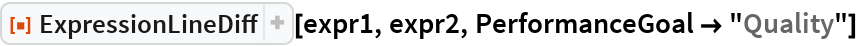 ExpressionLineDiff | Wolfram Function Repository