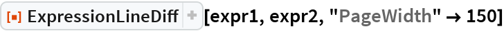 ExpressionLineDiff | Wolfram Function Repository