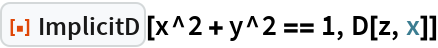 ImplicitD | Wolfram Function Repository