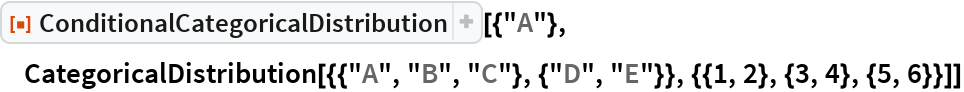 ConditionalCategoricalDistribution | Wolfram Function Repository