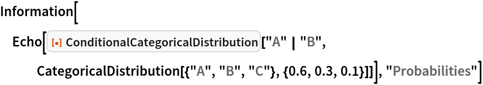 ConditionalCategoricalDistribution | Wolfram Function Repository