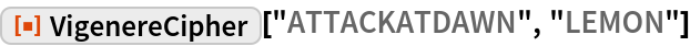 VigenereCipher | Wolfram Function Repository