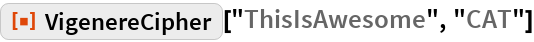 VigenereCipher | Wolfram Function Repository