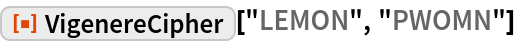 VigenereCipher | Wolfram Function Repository