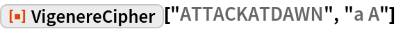 VigenereCipher | Wolfram Function Repository