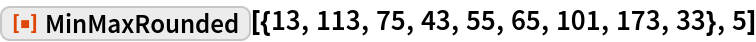 MinMaxRounded | Wolfram Function Repository