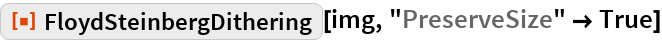 FloydSteinbergDithering | Wolfram Function Repository