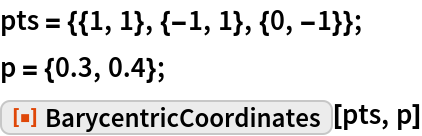 BarycentricCoordinates | Wolfram Function Repository