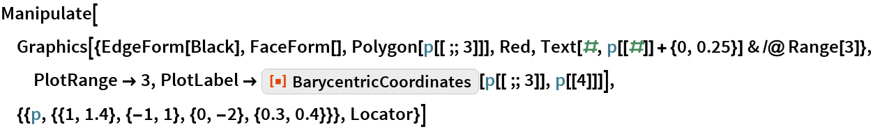 BarycentricCoordinates | Wolfram Function Repository
