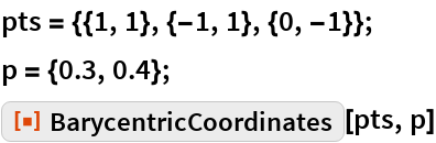 BarycentricCoordinates | Wolfram Function Repository