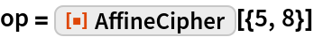 AffineCipher | Wolfram Function Repository