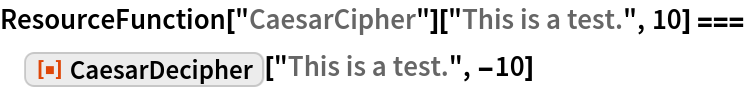 CaesarDecipher | Wolfram Function Repository