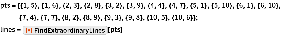 FindExtraordinaryLines | Wolfram Function Repository