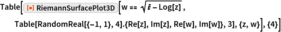 RiemannSurfacePlot3D | Wolfram Function Repository