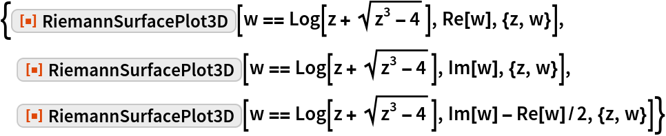 RiemannSurfacePlot3D | Wolfram Function Repository