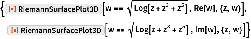 RiemannSurfacePlot3D | Wolfram Function Repository