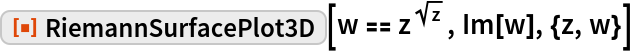 RiemannSurfacePlot3D | Wolfram Function Repository
