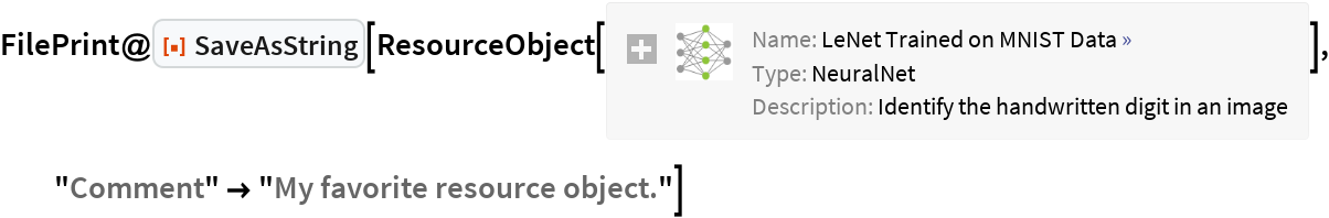 SaveAsString | Wolfram Function Repository