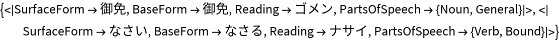 JapaneseTextTokenizer | Wolfram Function Repository