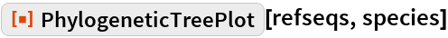 PhylogeneticTreePlot | Wolfram Function Repository